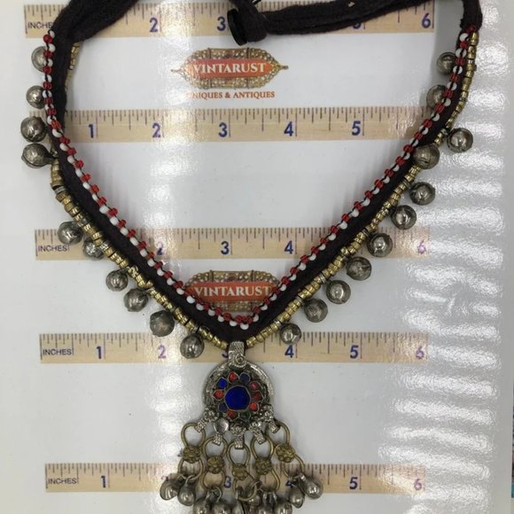Jewelry | Vintage Afghan Dangling Bells Pendant Necklace Kuchi Pendant ...